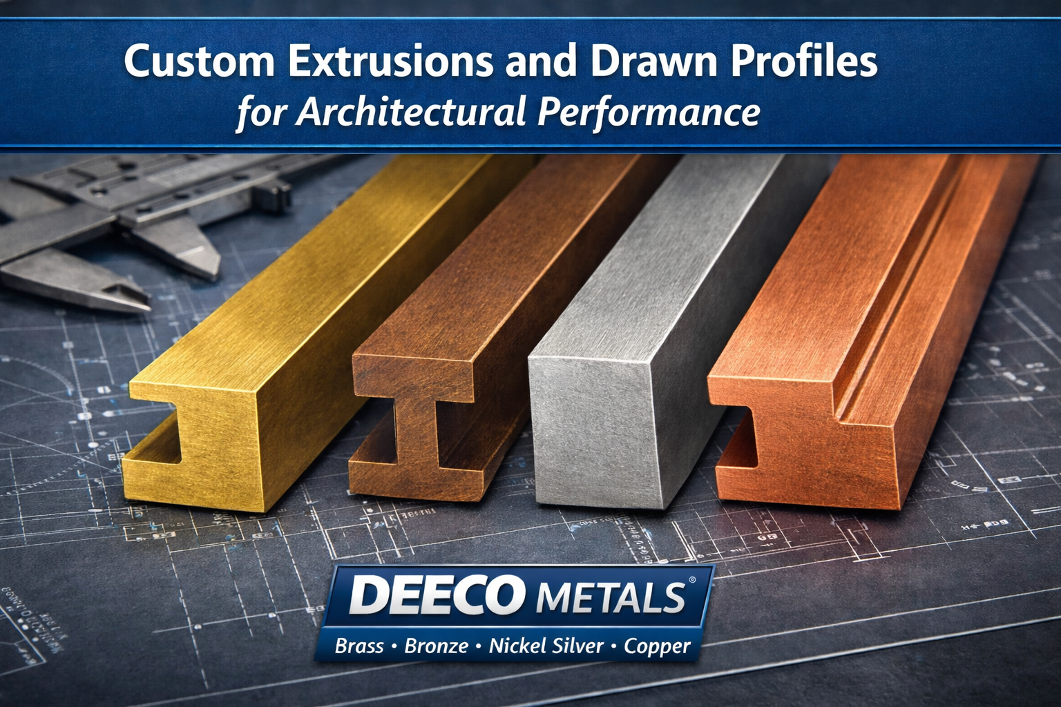 Extruded and Drawn Brass, Bronze, Copper and Nickel Silver Profiles